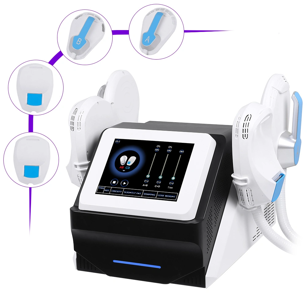 4 Handles EM Sculpt Body Contouring Muscle Building Machine