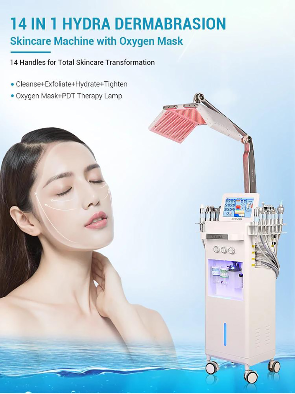 Salon Quality 14 In 1 Hydra Facial Multifunctional Skin Care Machine