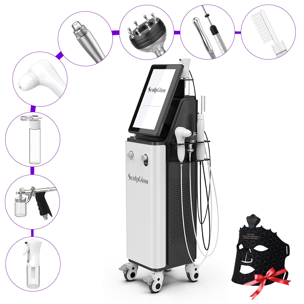 Scalp Glow 8-in-1 Bubble Scalp Care Machine | Deep Cleansing & Hair ...